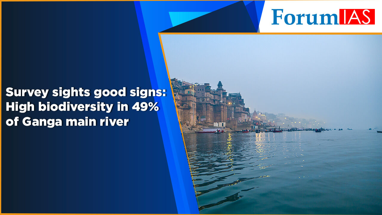 Survey sights good signs: High biodiversity in 49% of Ganga main river ...