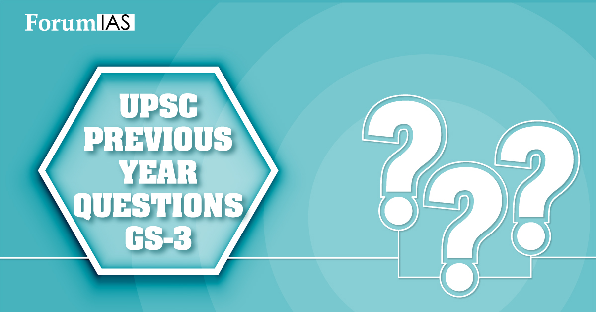 gs paper 3 previous year questions