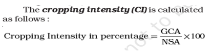 The relationship between Gross Cropped Area (GCA) and Net Sown Area ...