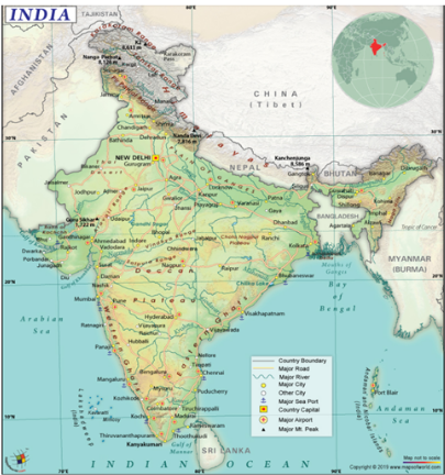 Which of the following city is nearest city to 80* E longitude in India?
