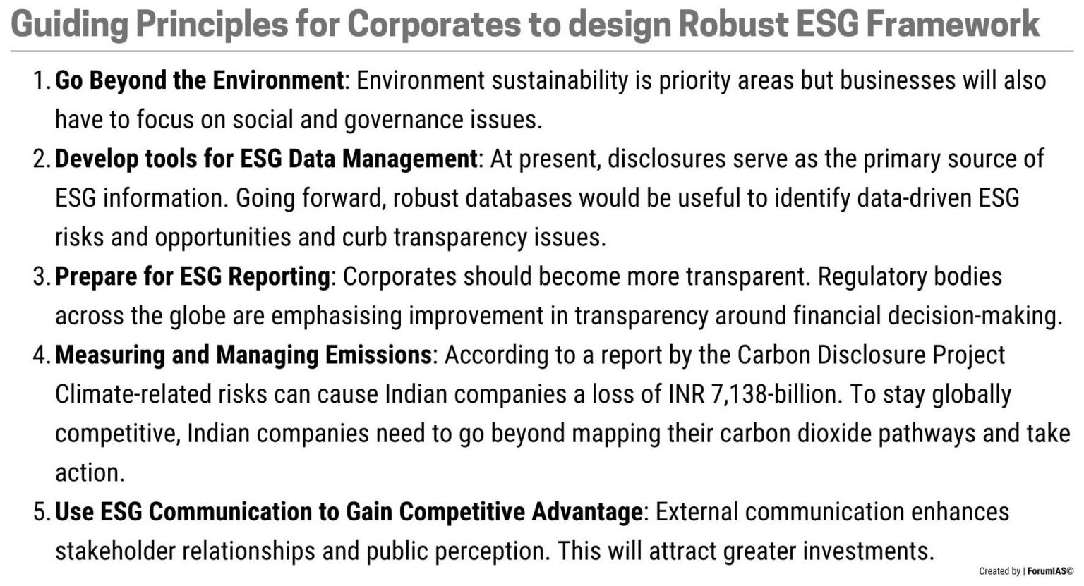 ESG Framework In India – Explained, pointwise – Free UPSC IAS ...