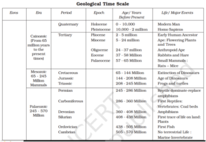 Which of the following sequence is correct with respect to geological ...