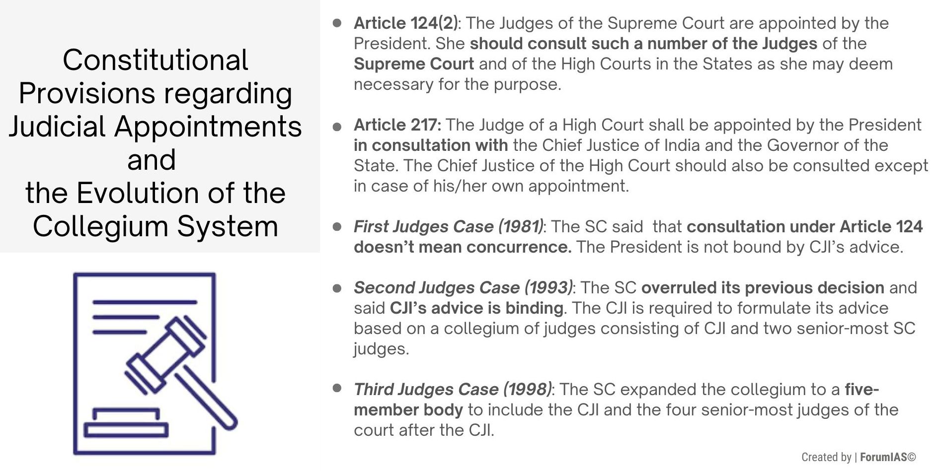 Collegium System and the NJAC: The Issue of Judicial Appointments ...