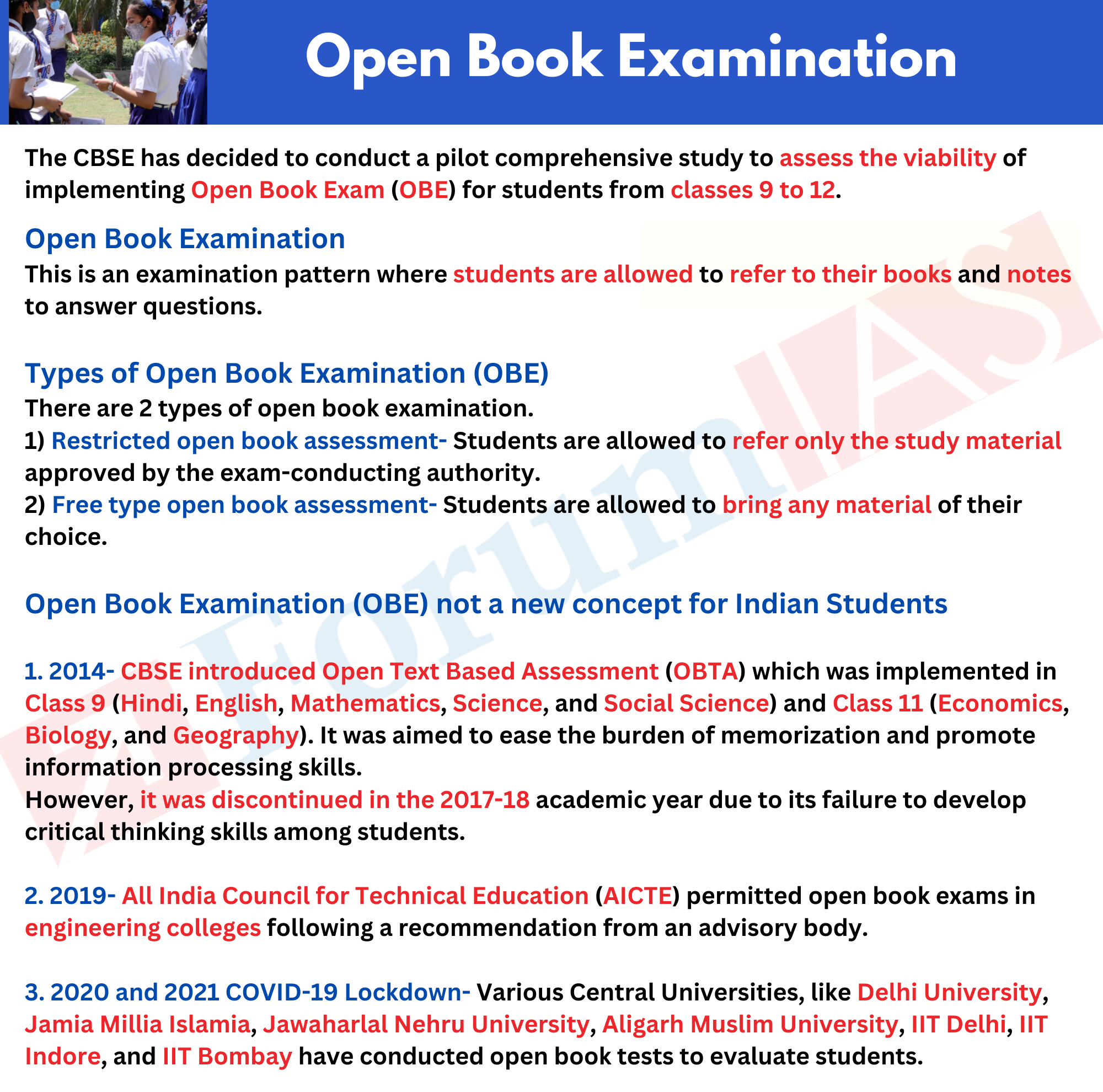 Open Book Exam - Significance and Challenges - Explained Pointwise ...