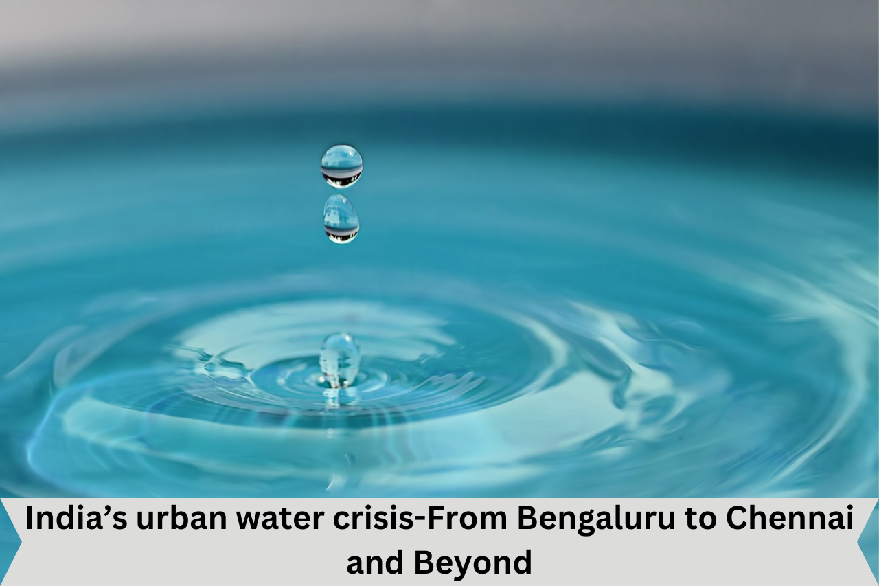 India’s urban water crisis-From Bengaluru to Chennai and beyond | ForumIAS
